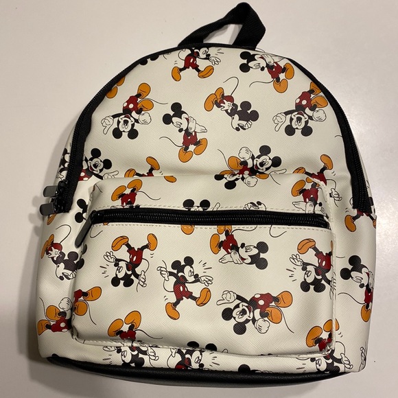 Disney | Bags | Nwt Small Mickey Mouse Backpack With Black Straps ...